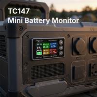 China TC147 Compact Color Display High Precision Lithium Battery Monitor 8-80V 0-150A for sale