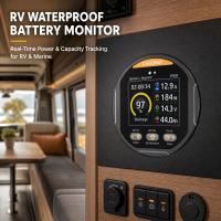China IP68 Waterproof RV Battery Monitor with 6-Parameter Display and ±1.0% Accuracy Battery Monitor for sale