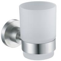 China Removable Single Toilet Tumbler Holder Stainless Steel 304 Toothbrush Cup Holder for sale