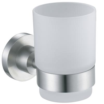 China Removable Single Toilet Tumbler Holder Stainless Steel 304 Toothbrush Cup Holder for sale