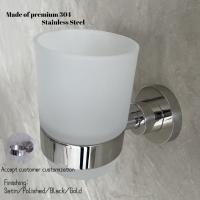 China Removable Single Toilet Tumbler Holder Stainless Steel 304 Toothbrush Cup Holder for sale