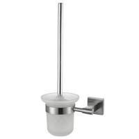 China Luxury Bath Room Metal Toilet Brush Holders Wall Mounted Stainless Steel 304 for sale