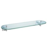 China 304 Stainless Steel Bathroom Accessories Shelves ODM Wall Mounted Glass Rack for sale