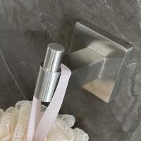 China Satin Polished Bathroom Wall Hooks 304 Stainless Steel Towel Hooks for sale