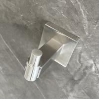 China Satin Polished Bathroom Wall Hooks 304 Stainless Steel Towel Hooks for sale