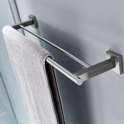 China Square Bathroom Towel Bars Wall Mounted Double Towel Rail Holders for sale