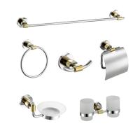 China Satin Bath Accessories Mounting Kit ODM Wall Install Modern Sanitary Fittings for sale