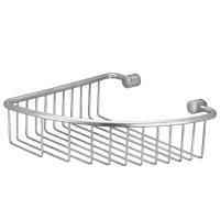 China Wall Mounted Bathroom Storage Baskets Polished Metal Kitchen Storage Holders for sale