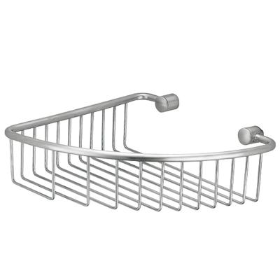 China Wall Mounted Bathroom Storage Baskets Polished Metal Kitchen Storage Holders for sale
