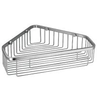 China Corner Bathroom Storage Baskets Rustproof SUS304 Stainless Steel Shower Shelf for sale