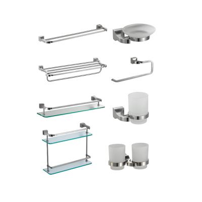 China Silver Bathroom Hardware Sets Wall Mounted Stainles Steel Sus304 Gold satin for sale