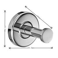 China 304 Stainless Steel Bathroom Coat Hook Heavy Duty Door Hanger Towel Robe for sale