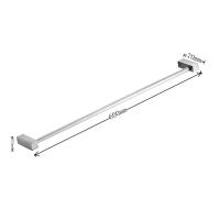China Heavy Duty Single Rail Hotel Towel Rack Over Toilet Supply Stainless Steel for sale