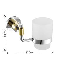 China Lavatory Wall Mounted Tumbler Toothbrush Holder Stainless Steel Cup Dish for sale