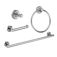 China SS304 Towel Bar 4 Piece Bathroom Hardware Sets Wall Mounted Bathroom Holder Sets for sale