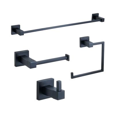 China Four Pieces Bathroom Hardware Sets Shower 304 Stainless Steel Wall Mounted for sale