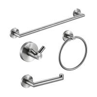 China Sustainable Bathroom Hardware Sets Chrome Bathroom Accessories 4 Pieces for sale