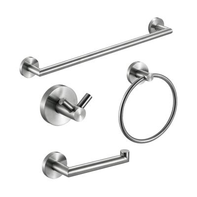 China Sustainable Bathroom Hardware Sets Chrome Bathroom Accessories 4 Pieces for sale