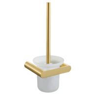 China SS304 Gold Toilet Brush Holders Feature Hotel Bathroom Proudcts for sale