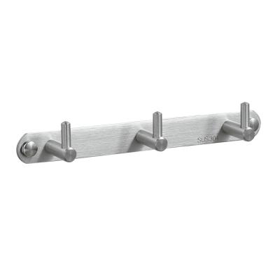 China L Style Sus304 Bathroom Robe Hooks Hanging Clothes Coat Bag for sale