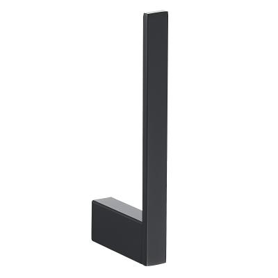China Wall Installation Toilet Tissue Paper Roll Holder Black Finish for sale