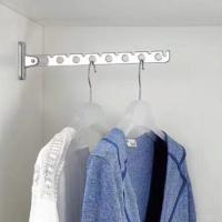 China Creative Foldable Bath Towel Hooks Strip Coat Rack Wall Mounted Hanger Bathroom Hotel for sale