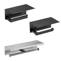 China Waterproof Smarthome Toilet Paper Holder Mobile Phone Storage Shelf for sale