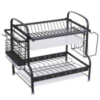 China Multi Purpose Kitchen Storage Shelves Spice Rack Organizer For Countertop Two Tier for sale