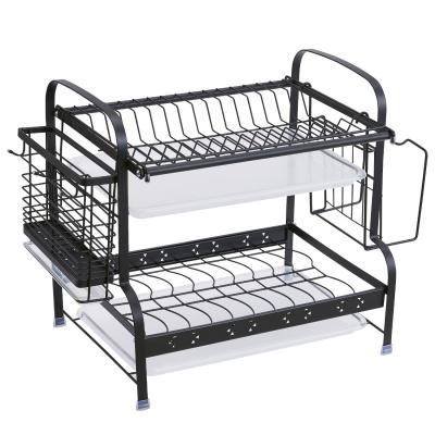 China Multi Purpose Kitchen Storage Shelves Spice Rack Organizer For Countertop Two Tier for sale