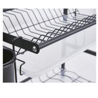 China 33CM Dish Drying Rack Stainless Steel 201 Drainboard Utensil Holder For Plates Bowls Kitchen for sale