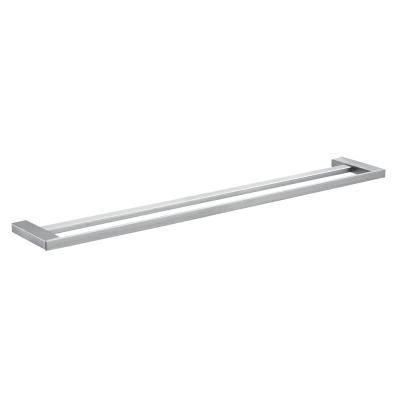 China 62.5cm SUS304 Bathroom Towel Bars Brushed Double Towel Bar Rack for sale