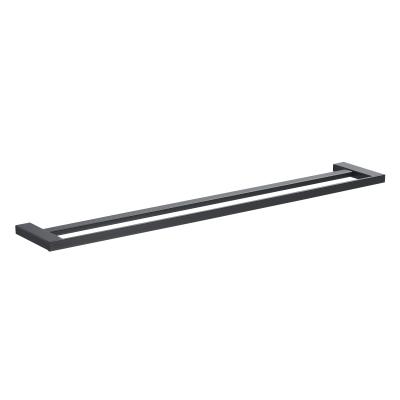 China Mirror Polished Double Towel Rod Contemporary Wall Mounted Towel Rack Sus 304 for sale