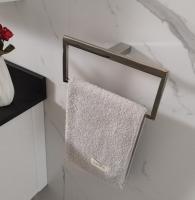 China Modern Polished Sus304 Bathroom Hand Towel Ring Lavatory Towel Holder for sale