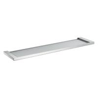 China Kid Friendly Wall Mounted Glass Shelf With Metal Polished Finishing Stinless Steel 304 for sale