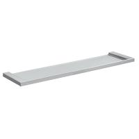 China Kid Friendly Wall Mounted Glass Shelf With Metal Polished Finishing Stinless Steel 304 for sale