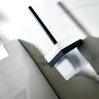 China Bathroom Bowl Cleaning Steel Toilet Brush Holders Eco Friendly for sale