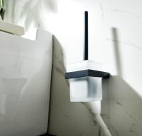 China Bathroom Bowl Cleaning Steel Toilet Brush Holders Eco Friendly for sale