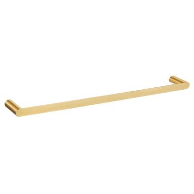 China Wall Hanging Gold Towel Rail Satin Trendy Stainless Steel Single Towel Bar for sale
