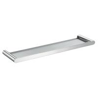 China 1 Tier Bathroom Glass Shelf SS304 Shower Storage Rack for sale