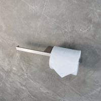 China Heavy Duty SS Double Post Toilet Paper Holder Silver Color for sale