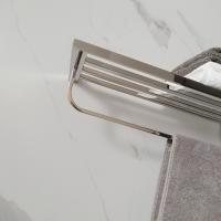 China Customized Stainless Steel Double Bar Towel Rack 60cm For Kitchen for sale