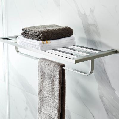 China Customized Stainless Steel Double Bar Towel Rack 60cm For Kitchen for sale