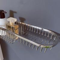China Double Layer Bathroom Shelves Corner Wall Rack Sus304 Bath Basket for sale