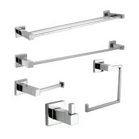 China Polished SS304 Wall Mounted Towel Shelf Contemporary Bathroom Fittings for sale