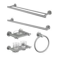 China Sustainable Stainless Steel Bathroom Set Luxury Washroom Decoration Bath Accessories for sale