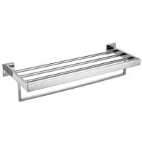 China SUS304 Bathroom Towel Racks Concealed Hotel Shower Shelf Polished for sale