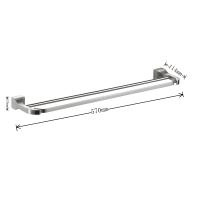 China OEM Heavy Duty Towel Bar Rail 57cm Stainless Steel 304 for sale