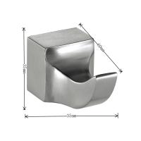 China 35mm Bathroom Robe Hooks Stainless Steel SUS304 Wall Mounted for sale
