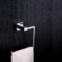 China Matte Black Wall Mount Towel Ring Paper Roll Bathroom Tissue Holder for sale