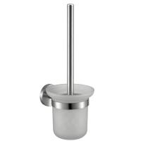 China Circular Hidden Toilet Bowl Brush Holder For Bathroom for sale